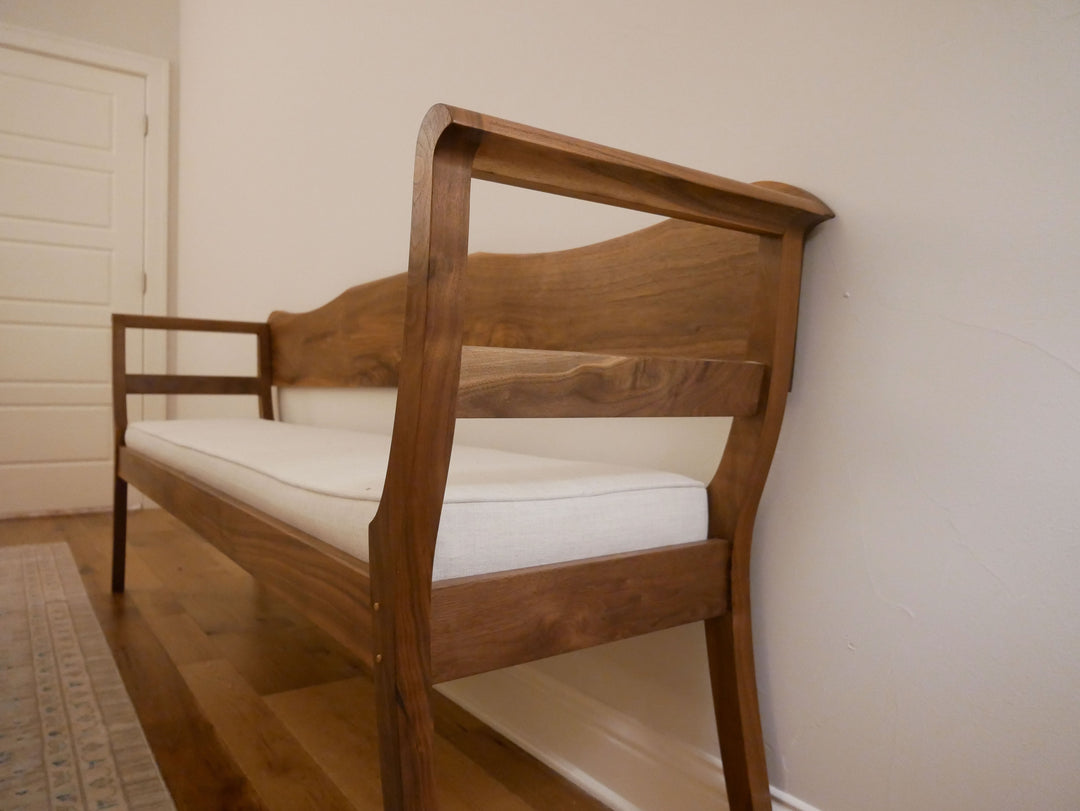 Brenham Settee – Andy Rawls Fine Texas Woodcraft